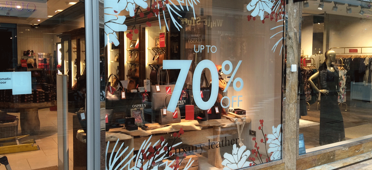SHOP WINDOW GRAPHICS - IT’S ABOUT DESIGN