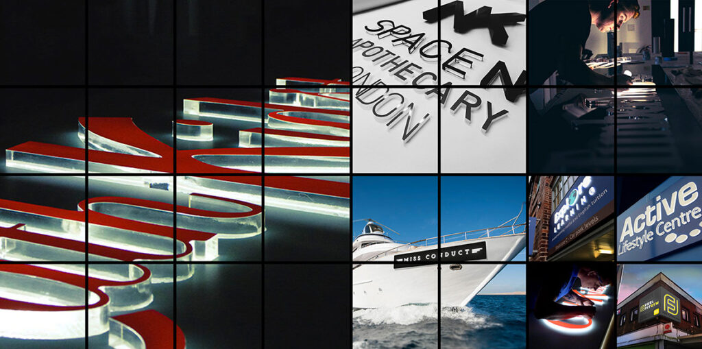 Push through letter signs - Sign Maker and Signage Design Company ...