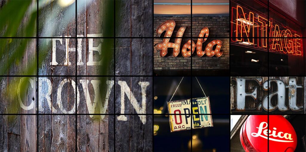 Rustic retro old-looking signs - Sign Maker and Signage Design Company ...