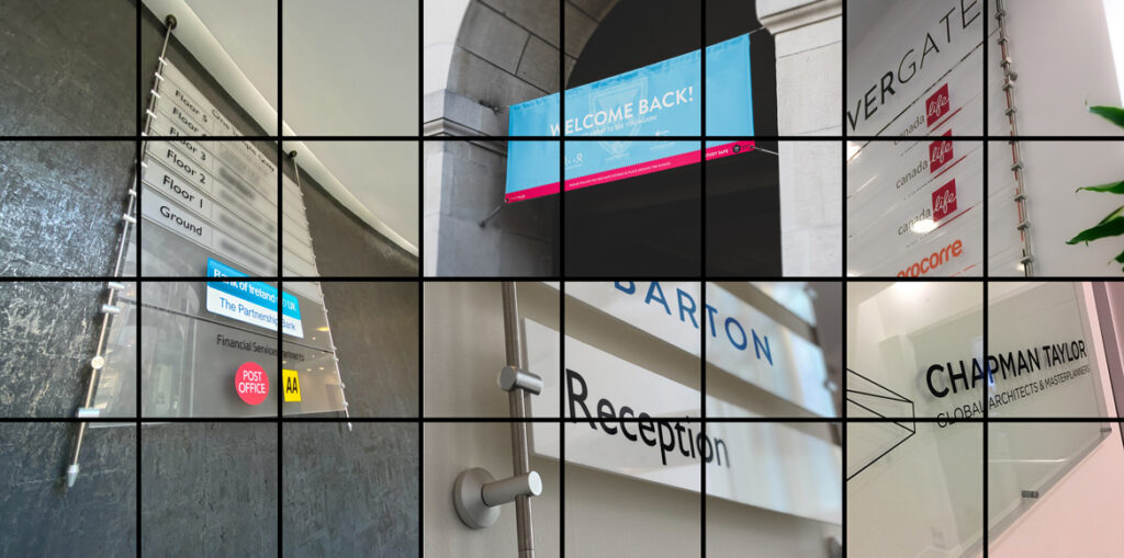 Rod, cable and stand-off signage - Sign Maker and Signage Design ...